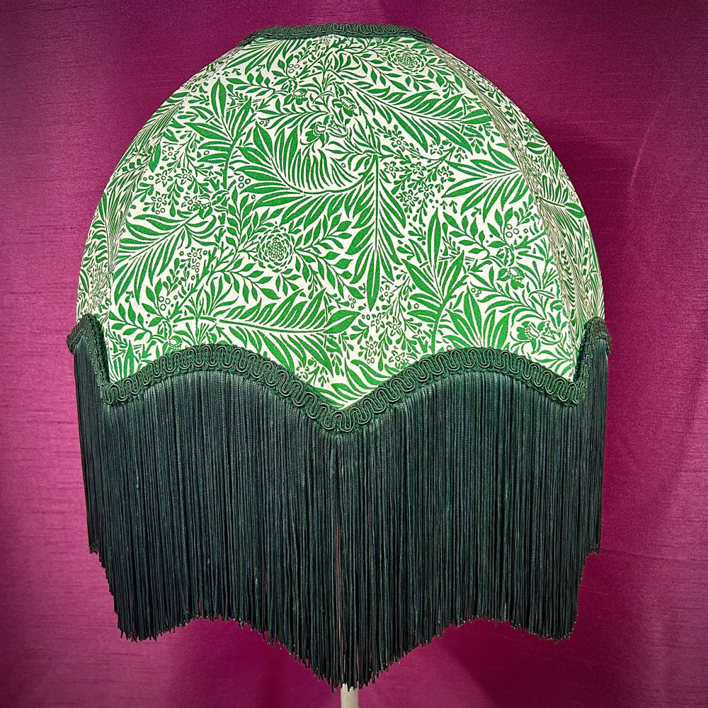 William Morris Larkspur Sage Cream Parachute Dome Fabric Lampshade